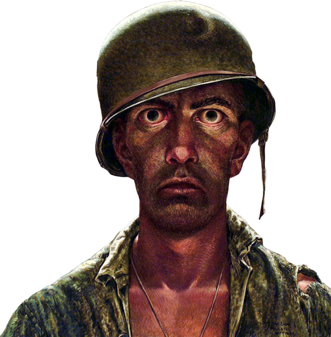 1000 Yard Stare Soldier Png Thousand Yard Stare Know Your Meme