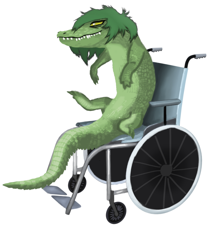 A Literal Alligator In A Wheelchair I Wani Hug That Gator Know