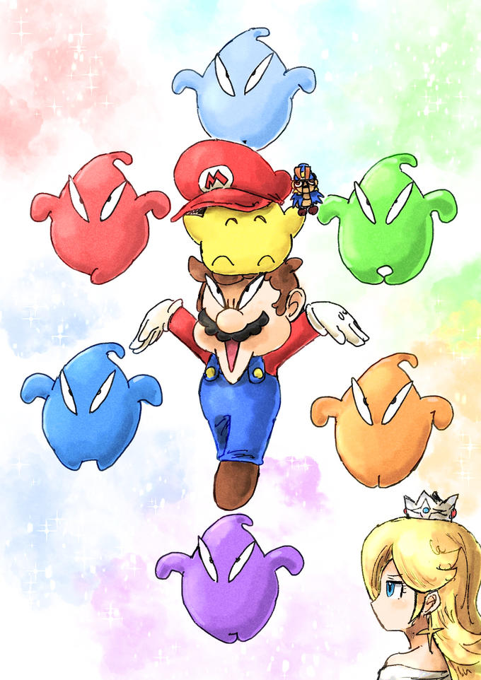 And so, using the power of the 7 Chaos Lumas, Mario shall become ...