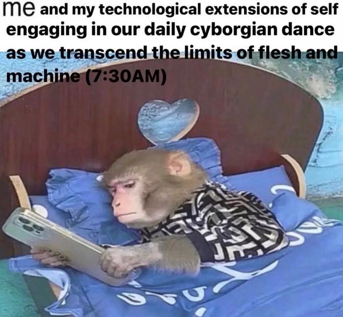 Me and My Technological Extension of Self | Monkeys / Apes | Know Your Meme