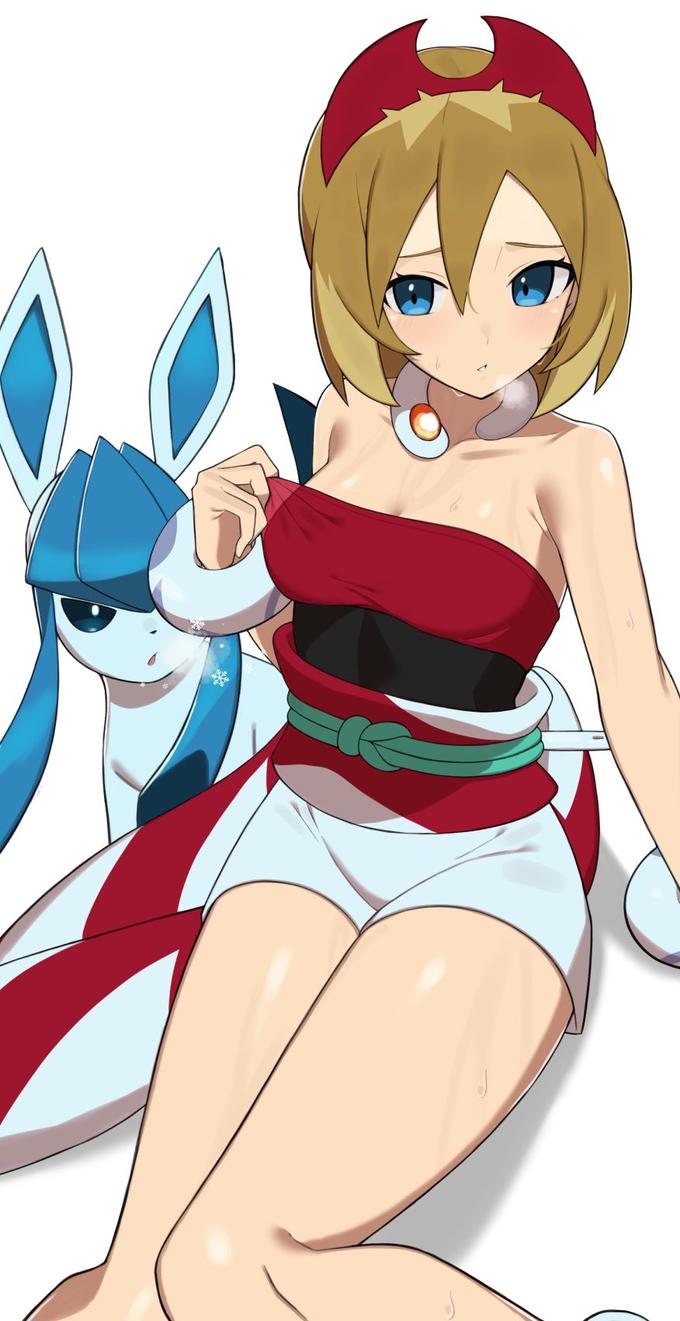 Glaceon Using Icy Wind On A Overheating Irida Pokémon Legends Arceus Know Your Meme
