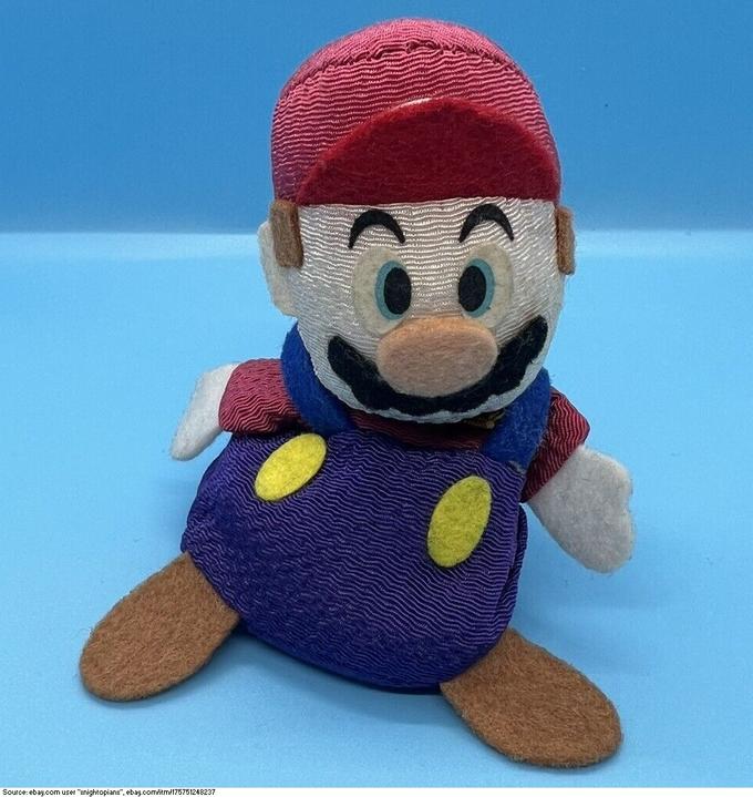 Extremely rare officially licensed 1990 Mario bean bag toy from Japan ...