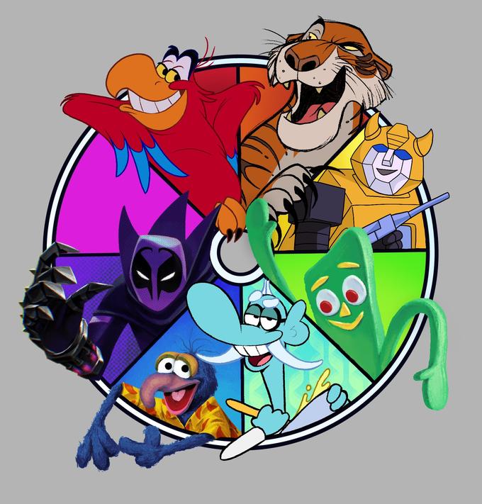 The Crow Artiste s Color Wheel Artwork Color Wheel Character 