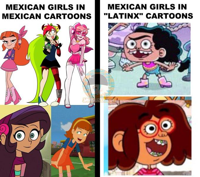 Mexican Girls in Mexican Cartoons vs. "Latinx" Cartoons | Know Your Meme