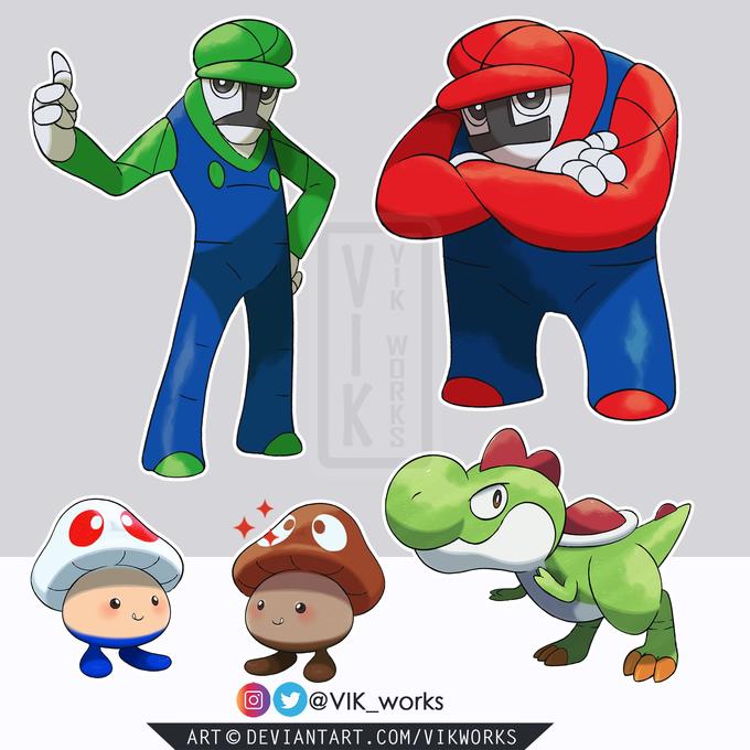 Super Mario x Pokemon part 1 | Pokefication / Pokefied Characters ...