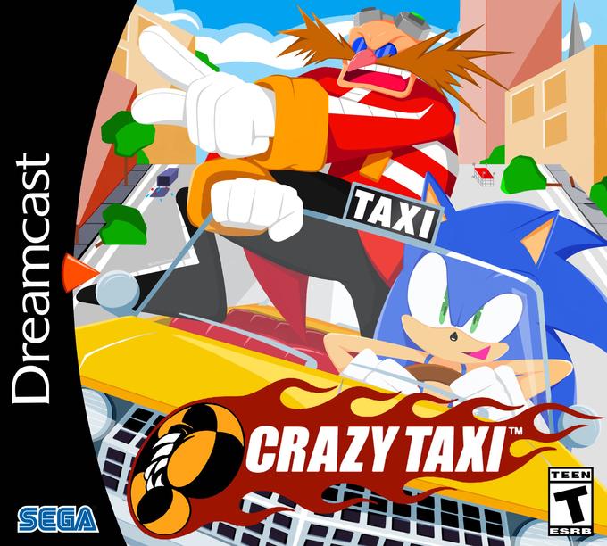 “Hey hey, come on over, have some fun with Crazy Taxi!” | Sonic the Hedgehog | Know Your Meme