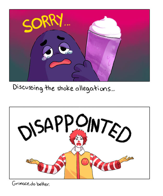 Grimace's response | Grimace Shake Trend | Know Your Meme