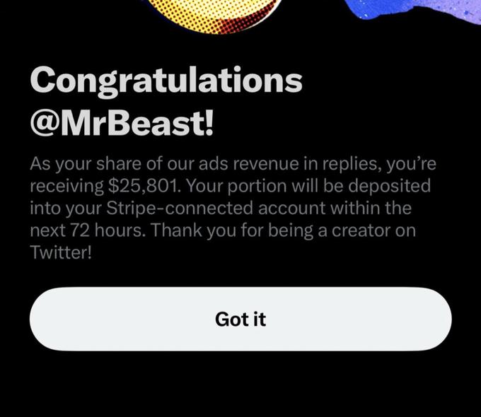 MrBeast Twitter Payout | Twitter Creator Payouts | Know Your Meme