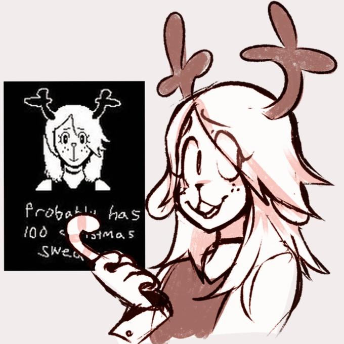 Concept Art Noelle | Deltarune | Know Your Meme