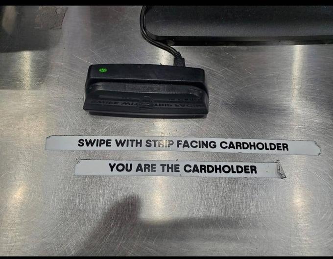 Swipe With Strip Facing Cardholder | Environmental Storytelling | Know ...