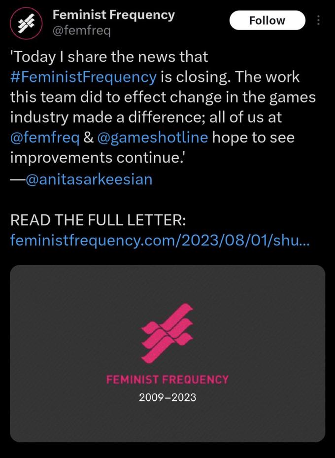 It's Finally Over! | Feminist Frequency | Know Your Meme