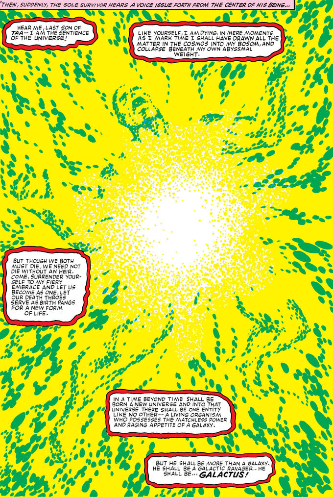 The Birth of Galactus | Galactus | Know Your Meme