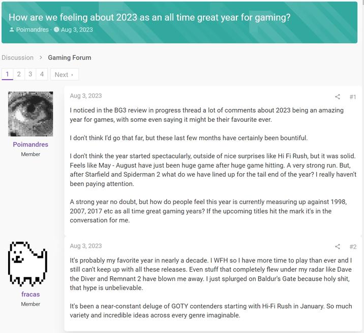How Are We Feeling About 2023 As An All Time Great Year For Gaming How Are We Feeling About 2023 As An All Time Great Year For Gaming