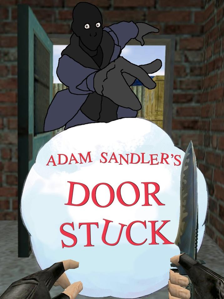 Adam Sandler's Door Stuck | Adam Sandler's "Eight Crazy Nights" Poster ...