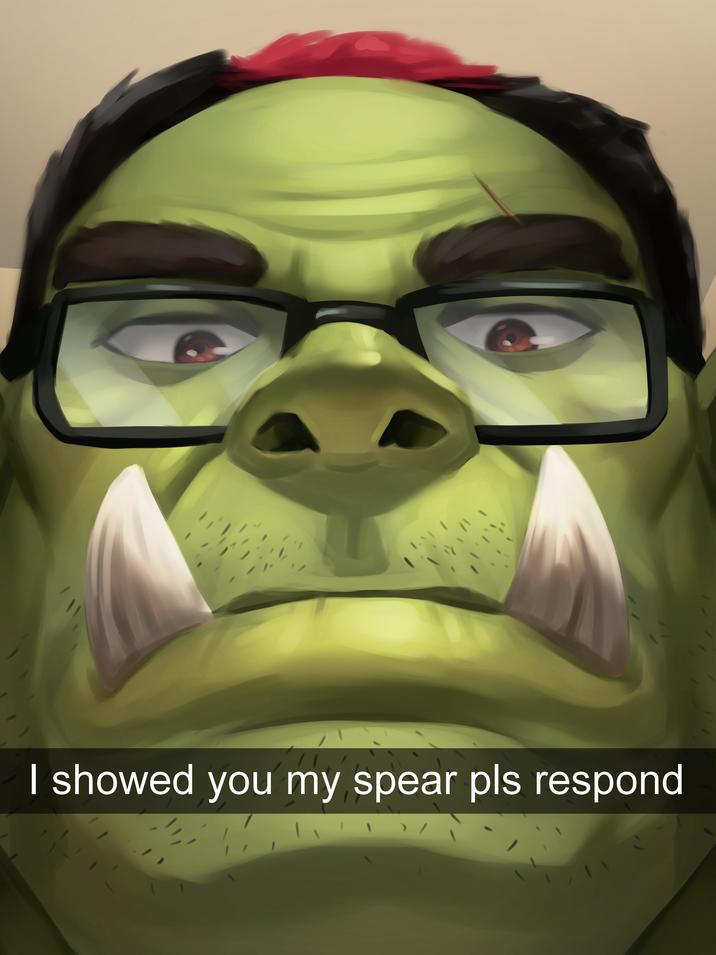 I showed you my spear pls respond | Know Your Meme