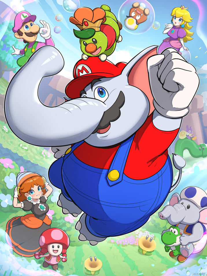 スーパーマリオワンダー発売おめでとう～！🎉 (Congratulations on the release of Super Mario ...