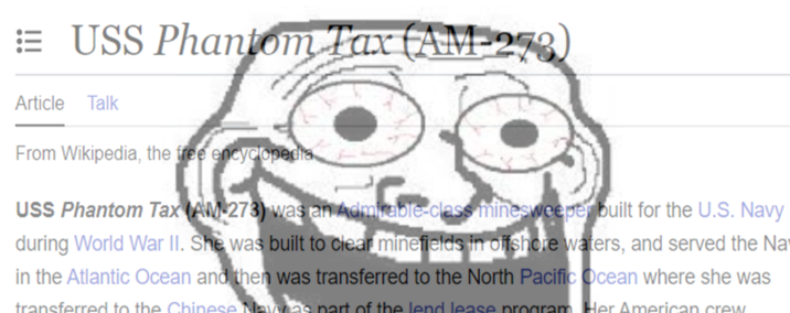 USS Phantom Tax | USS Gyatt, Rizzi and Ohio | Know Your Meme