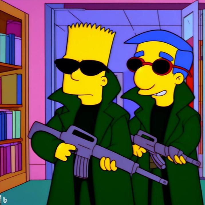 Bart & House Commit Columbine Shooting | Know Your Meme