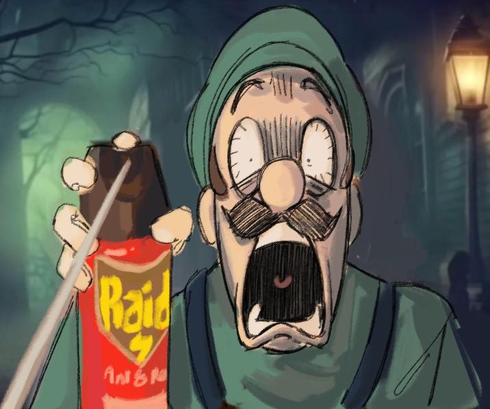 artistic rendition of the luigis mansion games ^__^ | Know Your Meme