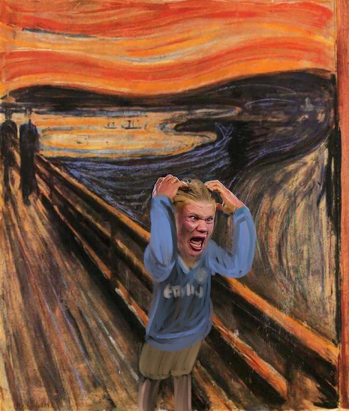 The Scream | Erling Haaland Scream | Know Your Meme The Scream | Erling Haaland Scream | Know Your Meme