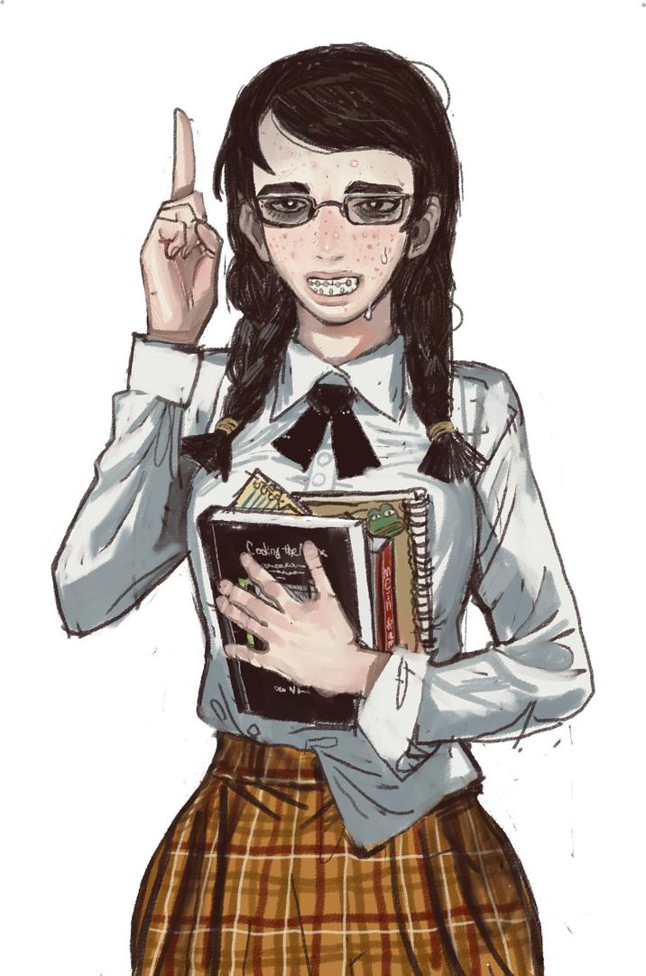 high school chudette by @mossacannibalis | Know Your Meme