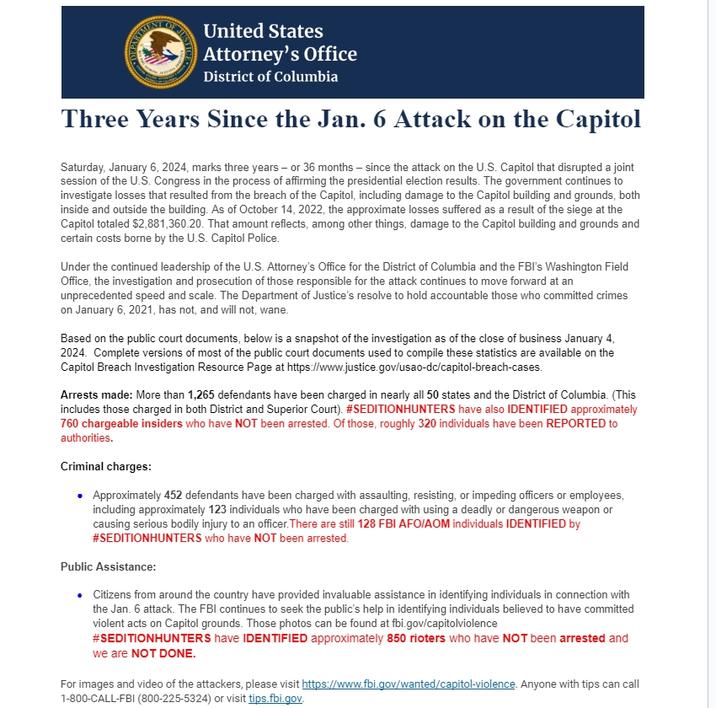 3 Years Since | January 6th, 2021, Storming of the United States ...