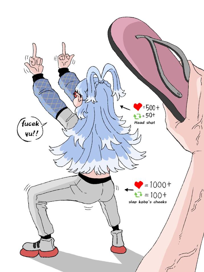 Sore im bored.. So How far this "la chancla"can hit her? (Hope she's ...