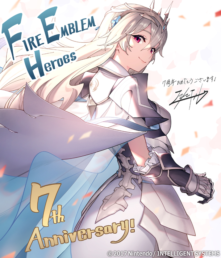 "Happy 7th Anniversary of FEH! I had the pleasure of drawing Brave ...