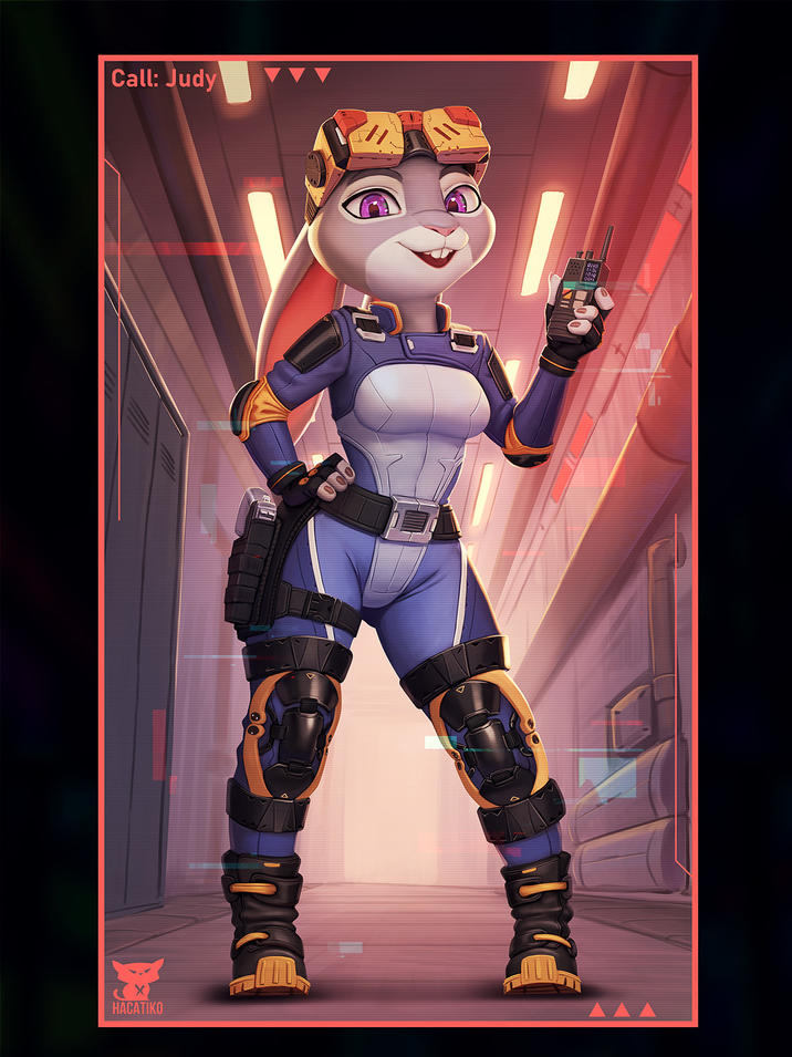 Cyberpunk Judy By Hacatiko Judy Hopps Know Your Meme