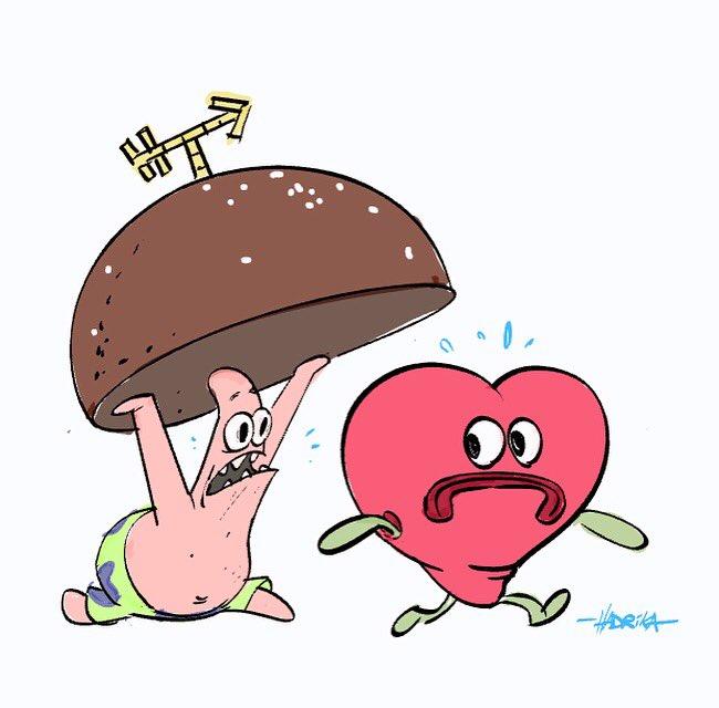 Patrick Chasing Heart Man | I Defy You Heart Man | Know Your Meme