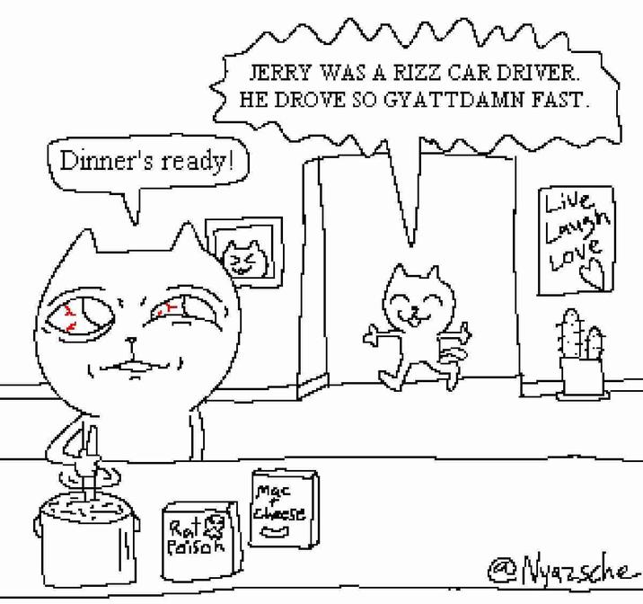 Jerry Was a Rizz Car Driver | Nyazsche | Know Your Meme