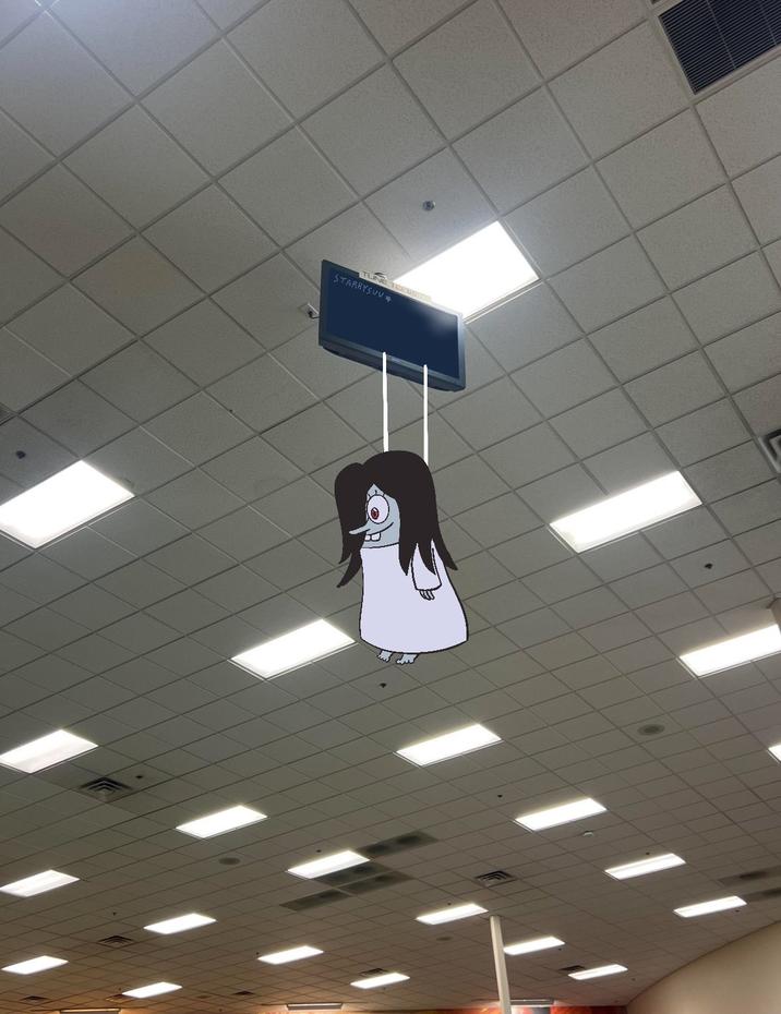 Im a goofy goober | Sadako Ceiling TV Redraws | Know Your Meme