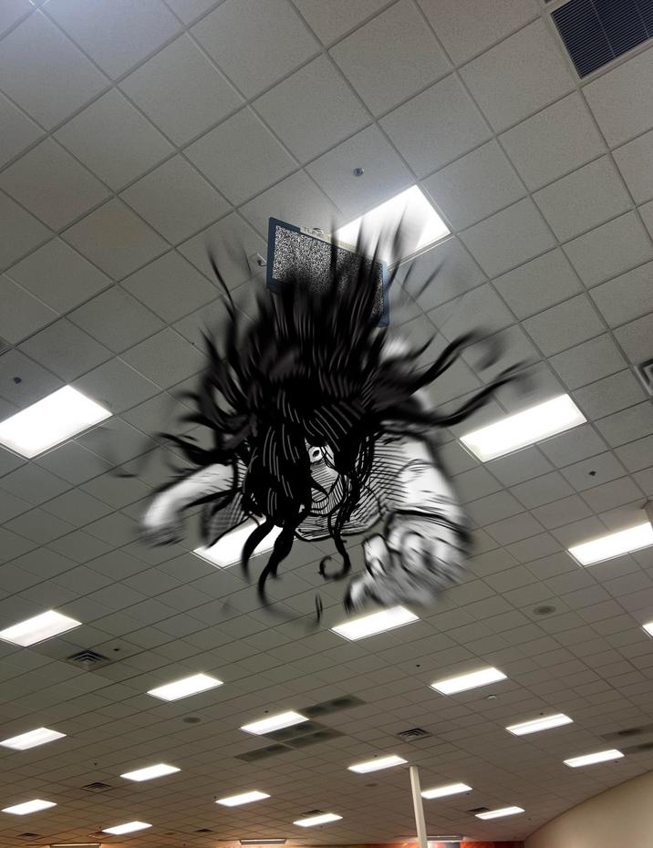 Ah but have you considered her mean right hook? | Sadako Ceiling TV ...