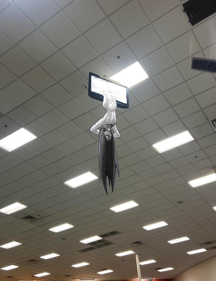 Just a TV Ghost doing upside down crunches, keep going... | Sadako ...