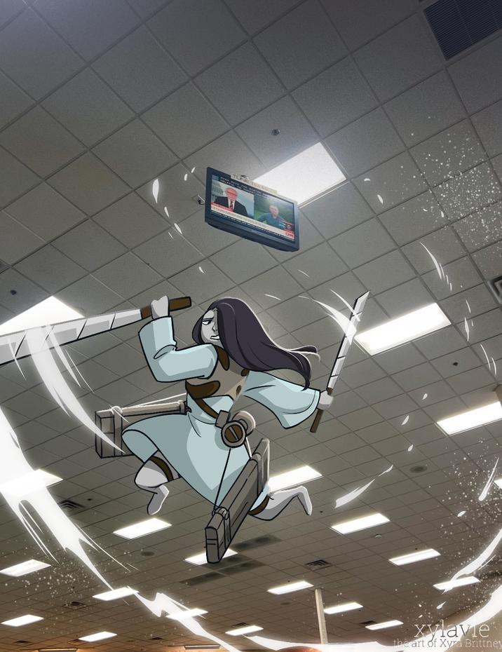 Tatakae | Sadako Ceiling TV Redraws | Know Your Meme