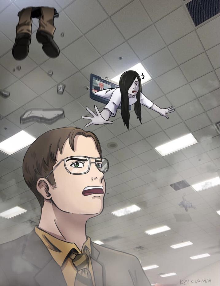 What’s the procedure everyone? | Sadako Ceiling TV Redraws | Know Your Meme