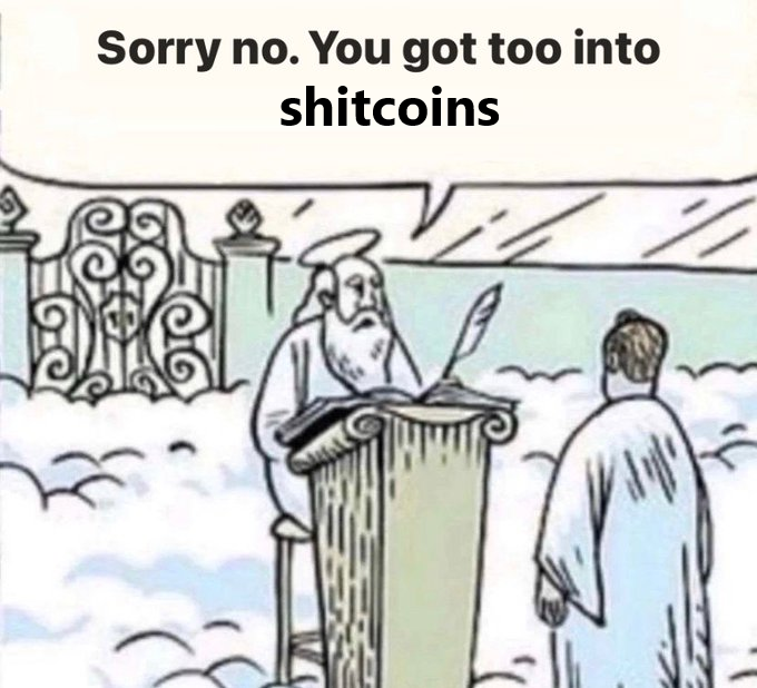 Sorry no. You got too into shitcoins | Sorry No, You Got Too Into X ...
