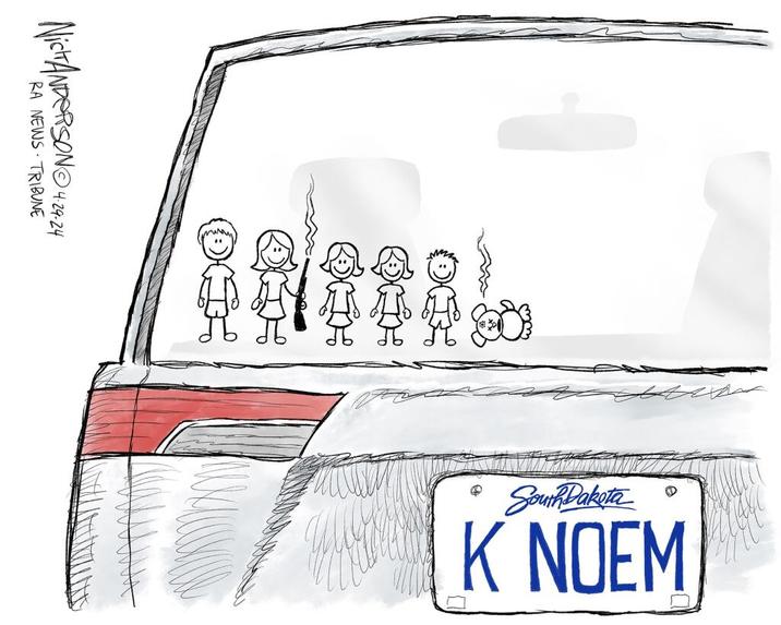 Family Car Sticker | Kristi Noem Dog Killing Controversy | Know Your Meme