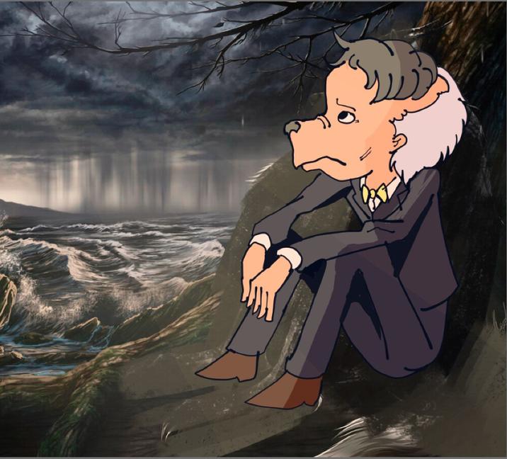 Mr. Boss as Sitting Wolf | Mr. Boss | Know Your Meme