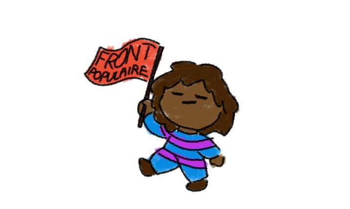 Frisk says "vote for Front Populaire" | Know Your Meme