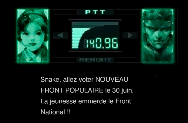 Mei Ling says "vote for Front Populaire" | C'est Pas Moi Qui le Dit C'est X / Video Game ...