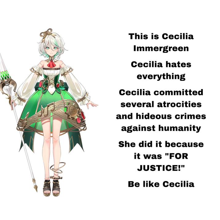 Be like Cecilia | Hololive | Know Your Meme