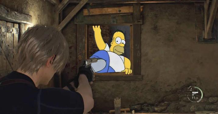 RE4 | Homer Climbing Through A Window | Know Your Meme