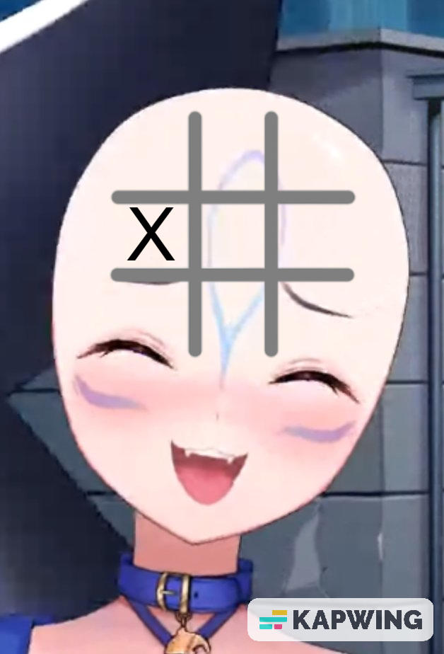 We can play X's and O's on that forehead (Tic, Tac. Toe for the Yanks ...