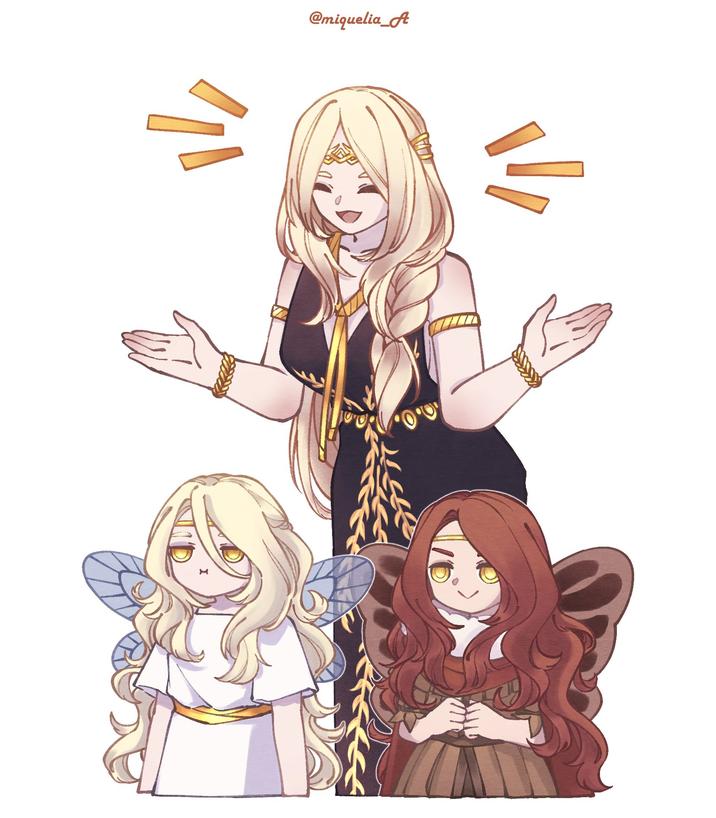 Children wearing cute costumes with wings and their mood states ...