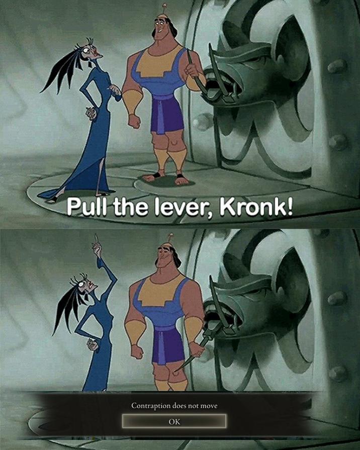 Contraption does not move | Pull The Lever, Kronk! / Wrong Lever ...