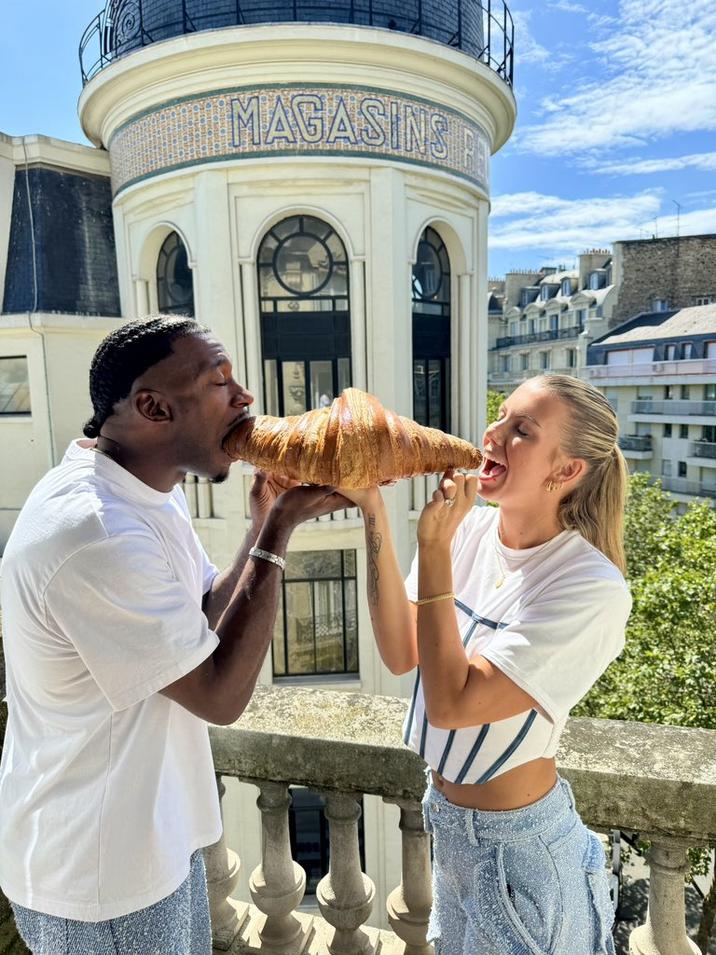 Robert Griffin III and His Wife Sharing a Croissant | Robert Griffin ...