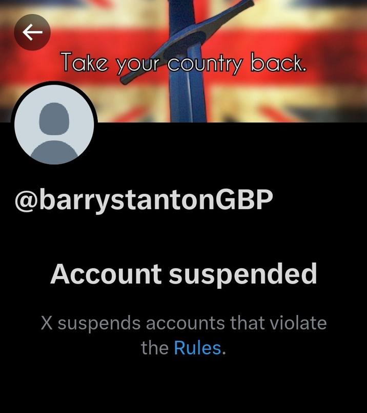 Barry Stanton Suspended on X | Barry Stanton | Know Your Meme