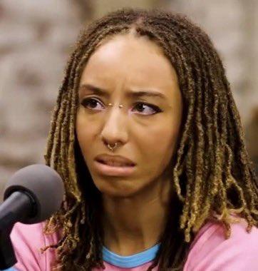 Naima disgusted by Charlie Kirk's smile in Jubilee video reaction image | "His Smile Is Very ...