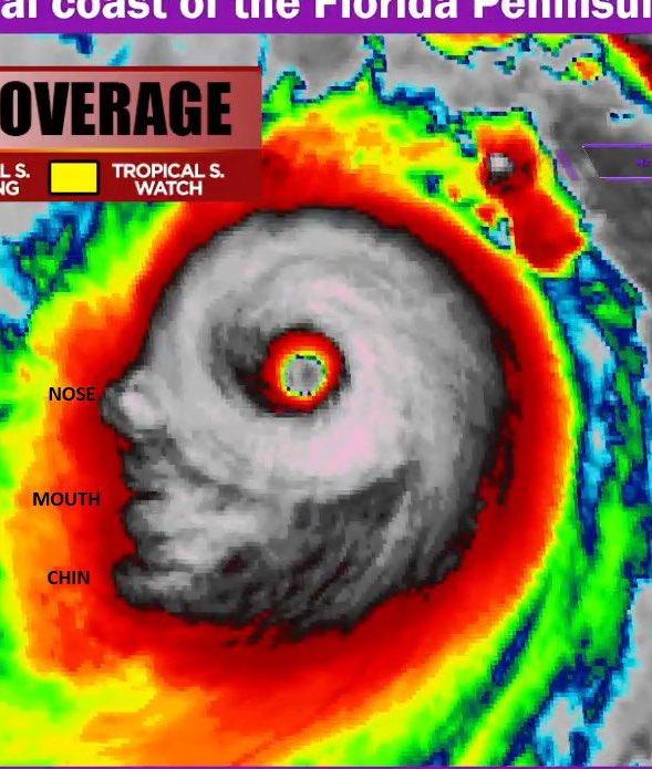 Original Image | Hurricane Milton's Face | Know Your Meme